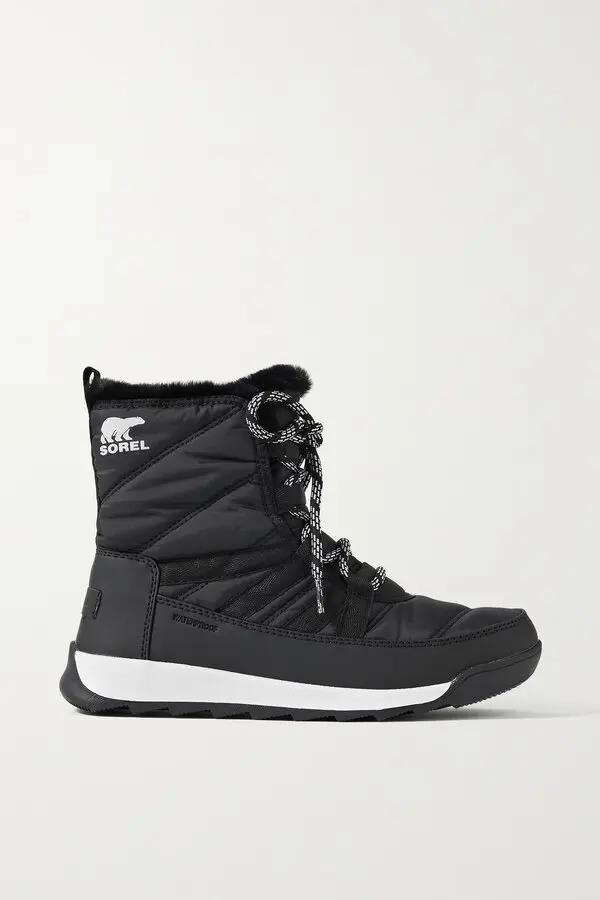 Sorel Whitney Ii Faux Fur-trimmed Ankle Boots