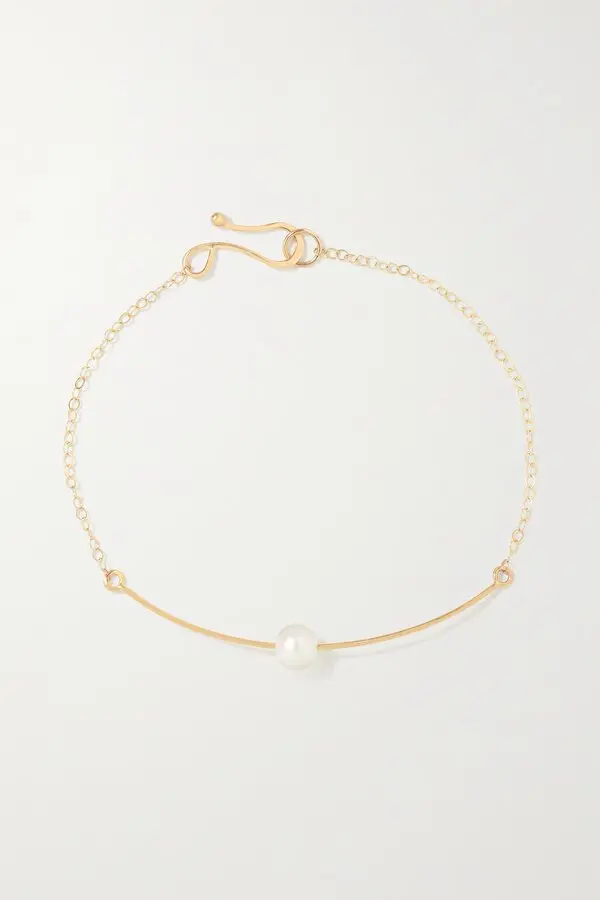 MELISSA JOY MANNING 14-karat Recycled Pearl Bracelet - Gold