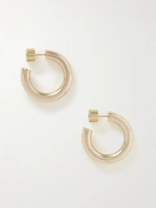 JENNIFER FISHER Natasha Huggies Hoop Earrings - Gold