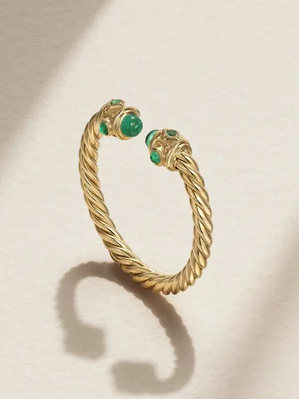 David Yurman Renaissance Emerald Ring - Gold