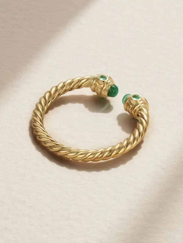 David Yurman Renaissance Emerald Ring - Gold