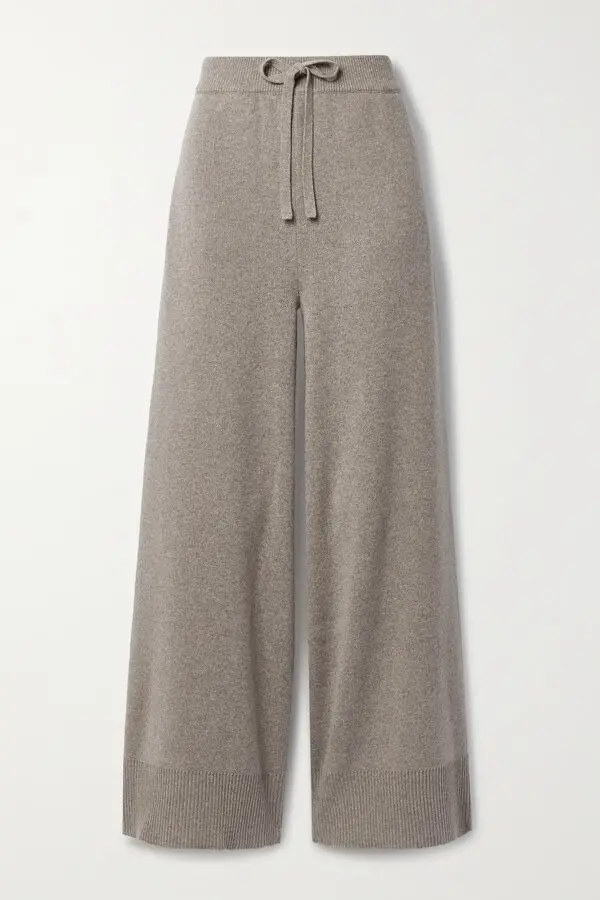 THE ROW Anton Cashmere Wide-leg Pants