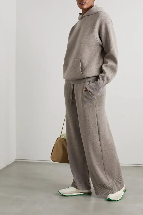 THE ROW Anton Cashmere Wide-leg Pants