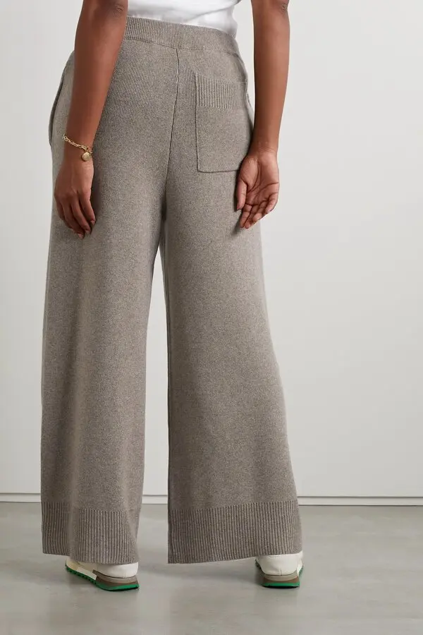 THE ROW Anton Cashmere Wide-leg Pants