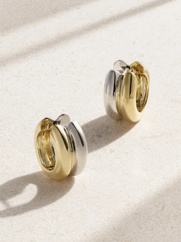 Yvonne Léon Paire De Créoles Bouées Earrings - Gold