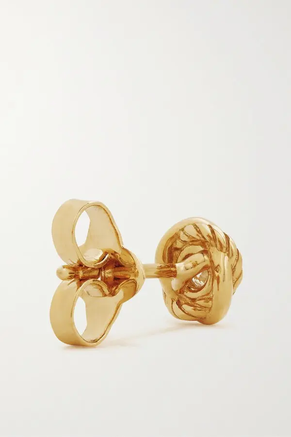 David Yurman Infinity Diamond 18-karat Stud Earrings