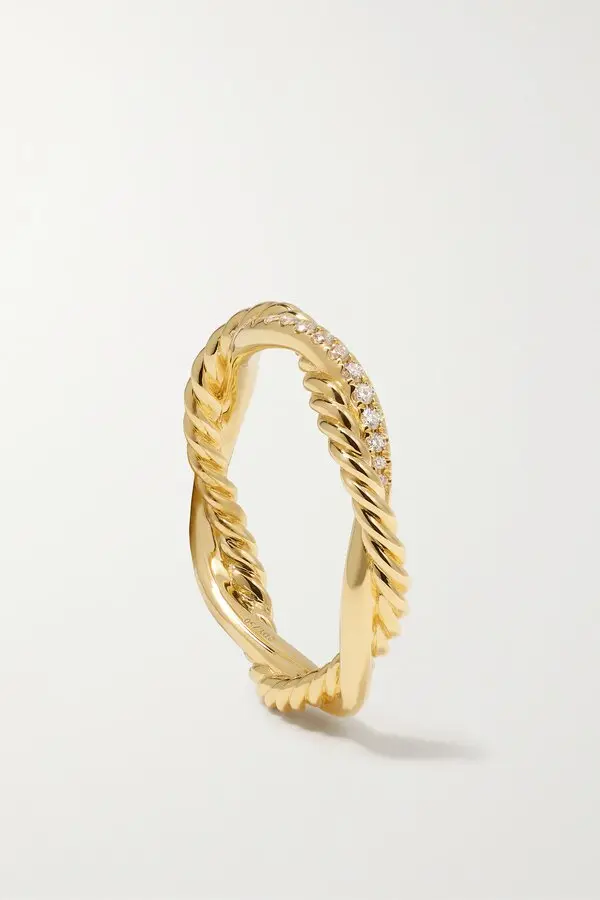 David Yurman Petite Infinity 18-karat Diamond Ring