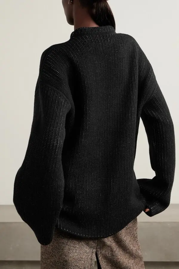 FFORME Net Sustain Harlow Ribbed Cashmere Sweater