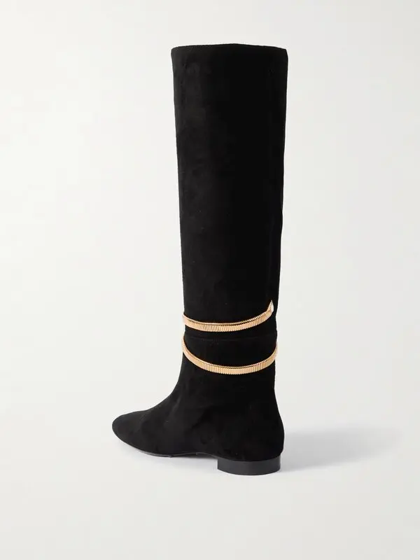 Rene Caovilla Embellished Knee Boots