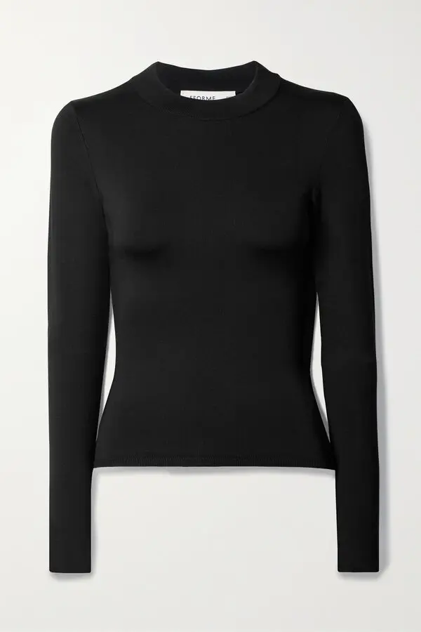FFORME Net Sustain Freya Organic Silk-blend Jersey Top
