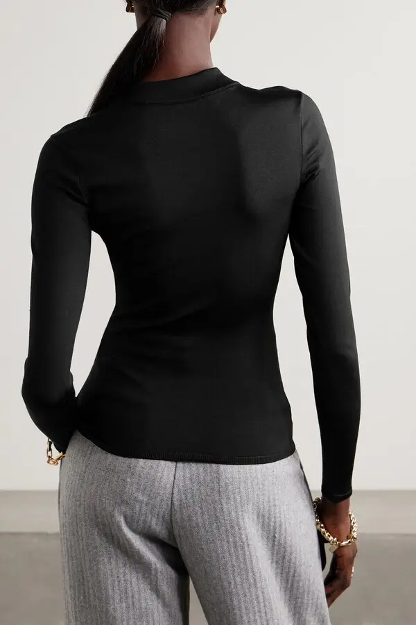FFORME Net Sustain Freya Organic Silk-blend Jersey Top