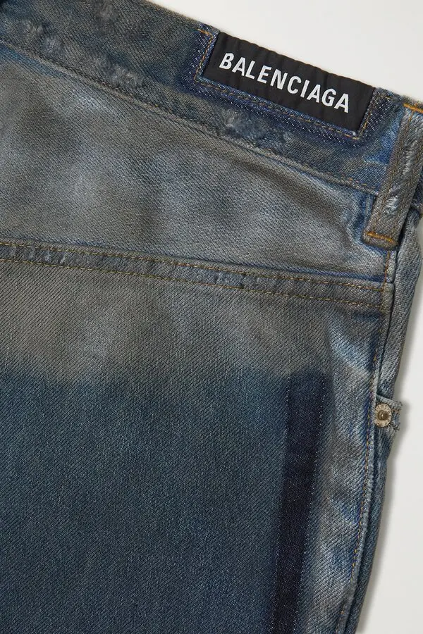 Balenciaga Distressed High-rise Boyfriend Jeans