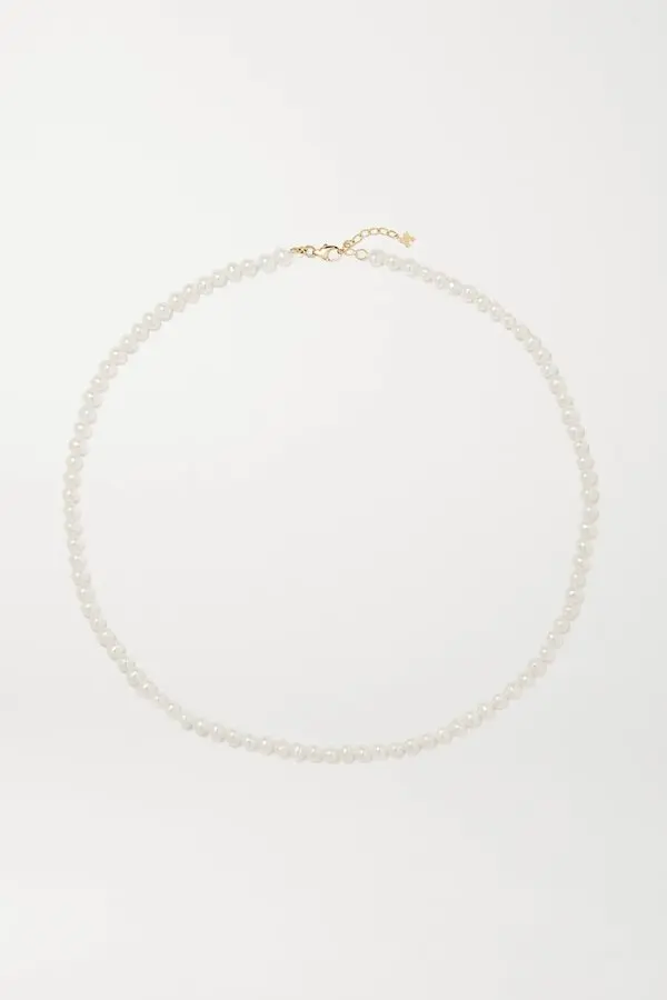 Mateo 14-karat Pearl Choker - Gold