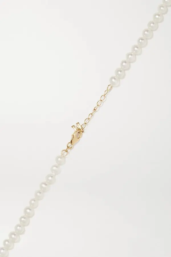 Mateo 14-karat Pearl Choker