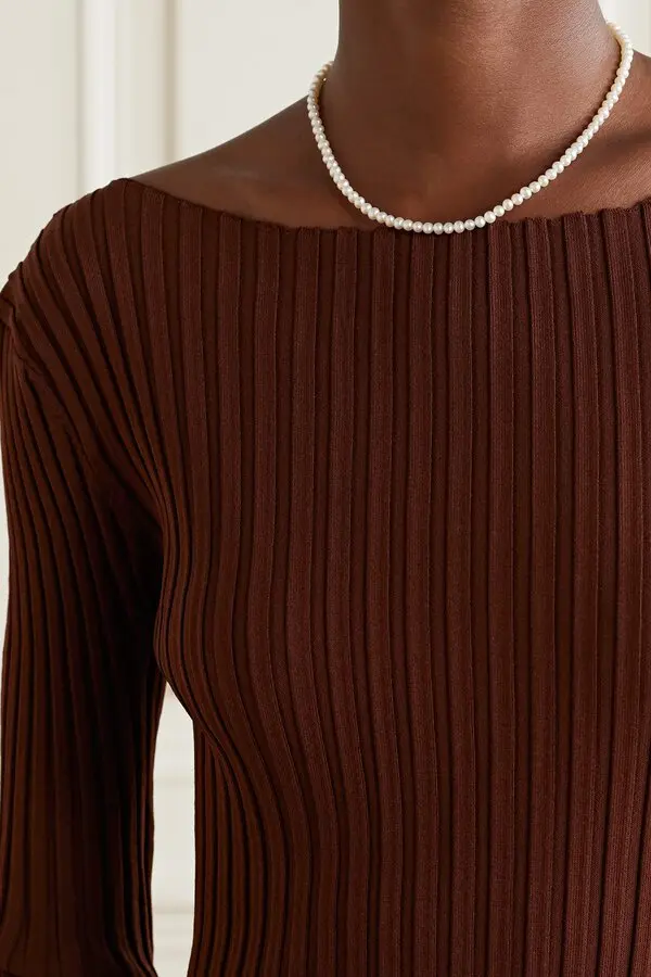 Mateo 14-karat Pearl Choker