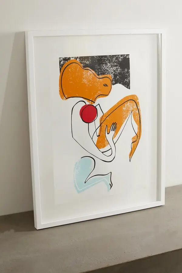 ROKSANDA Amber Swimmer Framed Print