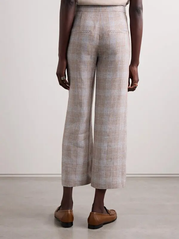 Veronica Beard Brixton Cropped Wide-leg Pants