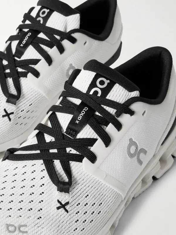 On X 4 Recycled-mesh Sneakers - White