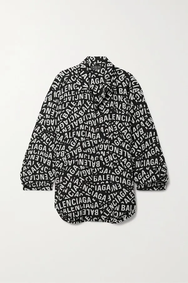Balenciaga Printed Crepe Shirt