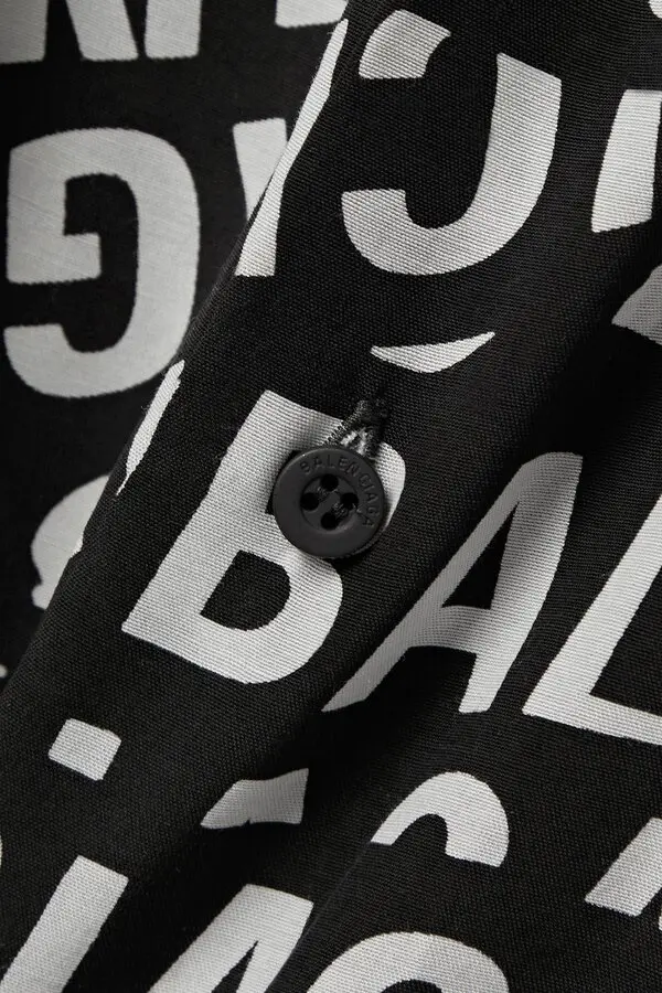 Balenciaga Printed Crepe Shirt