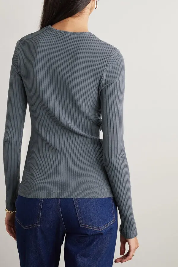 AGOLDE Lyza Cutout Ribbed Top
