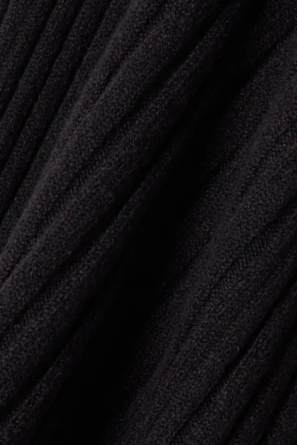 THE ROW Bija Ribbed Cashmere Flared Pants
