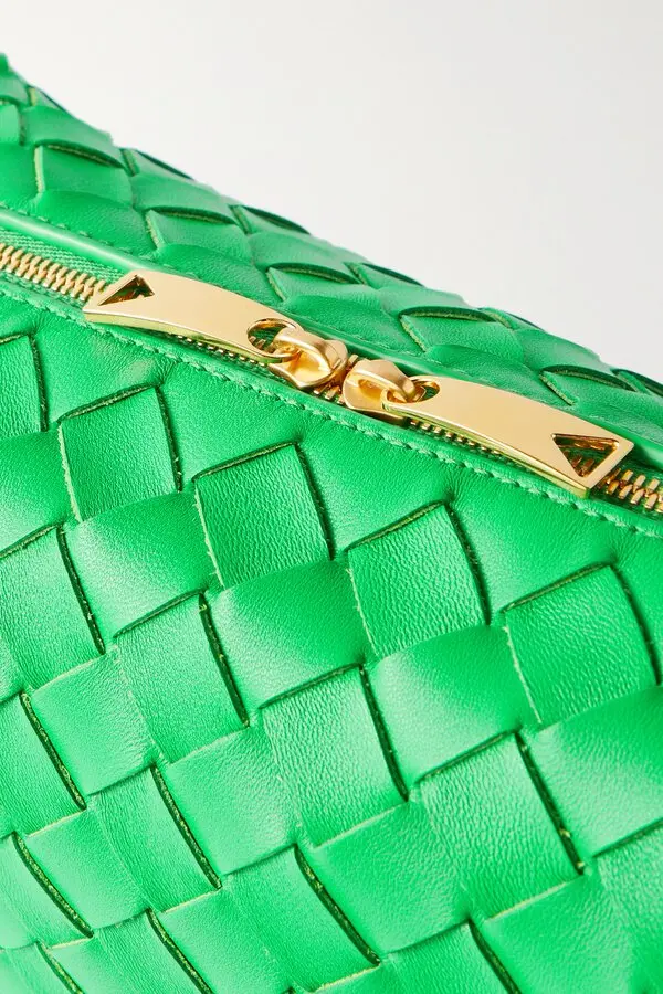 Bottega Veneta Loop Mini Intrecciato Leather Shoulder Bag