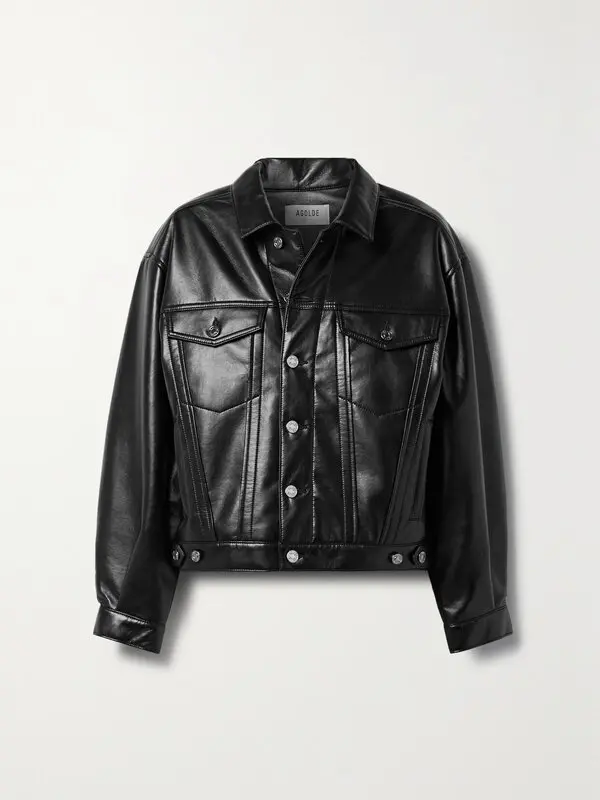AGOLDE Charli Recycled Leather-blend Jacket
