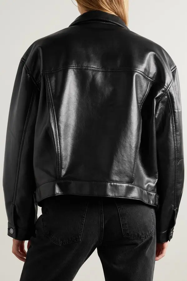 AGOLDE Charli Recycled Leather-blend Jacket