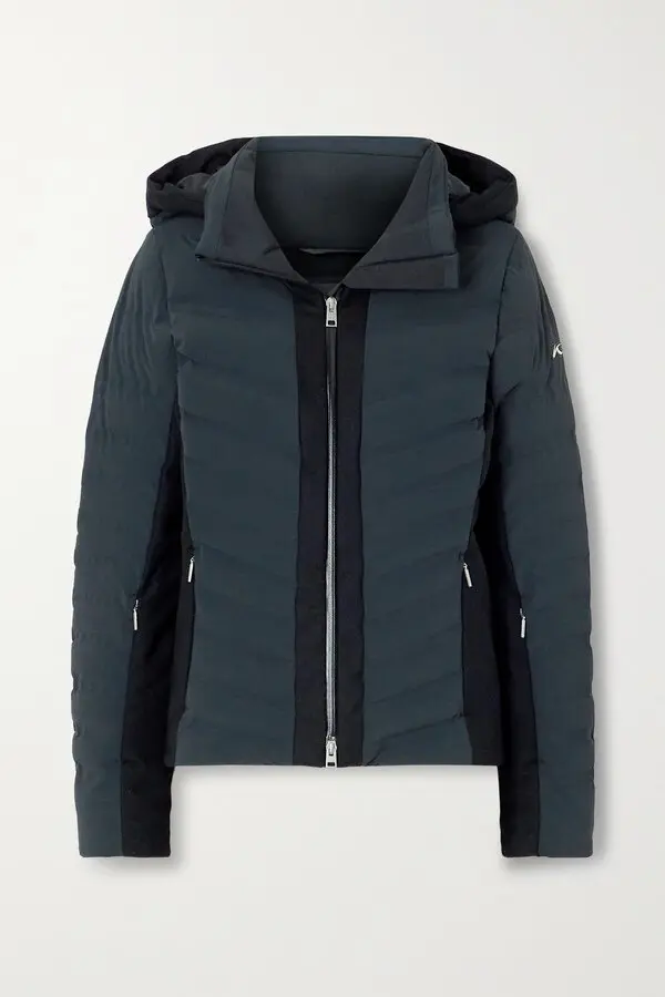 Kjus Cabox Hooded Quilted Merino Wool-blend Jacket