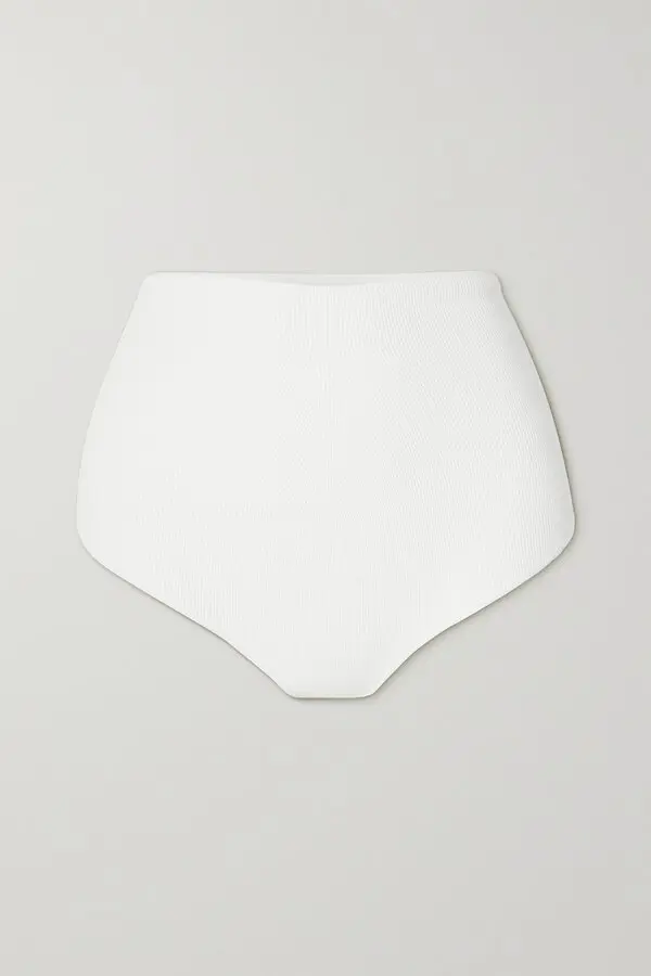 THE ROW Ausra Ribbed Stretch-jersey Briefs - White