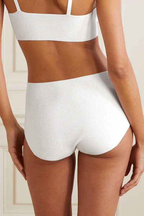 THE ROW Ausra Ribbed Stretch-jersey Briefs