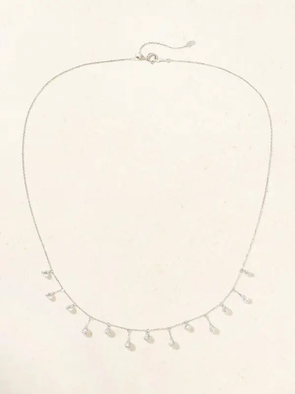 PERSEE 18-karat White Diamond Necklace - Gold