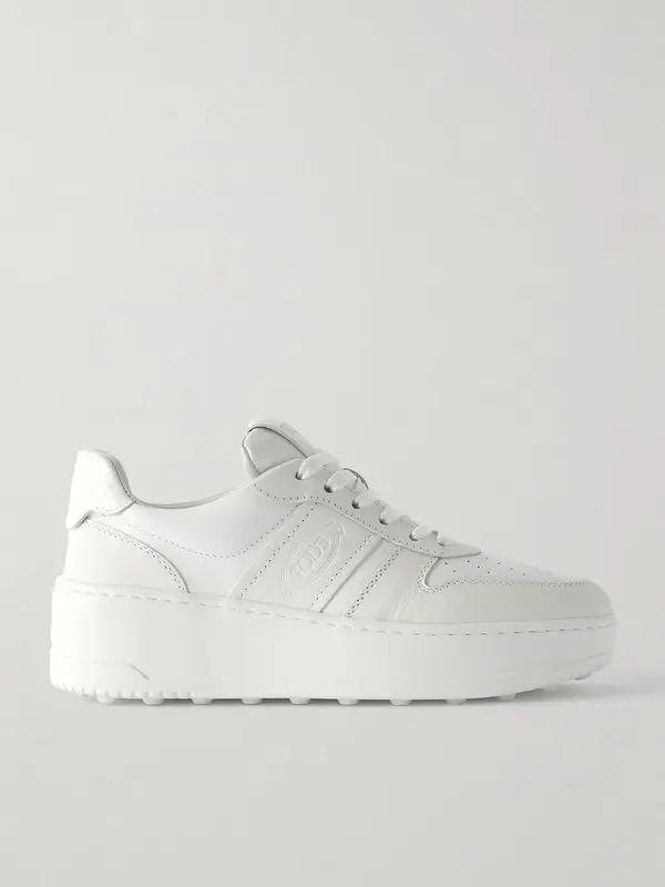 TOD'S Paneled Leather Platform Sneakers
