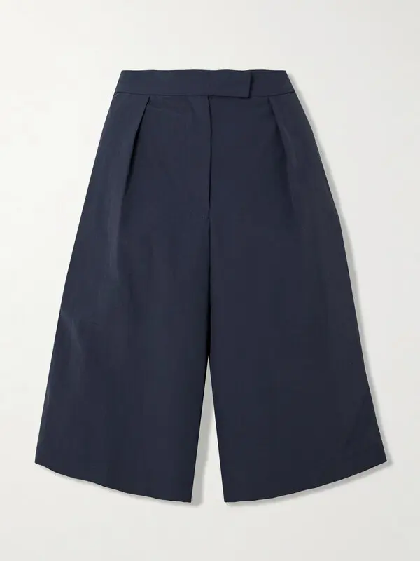 CONNER IVES Pleated Woven Knee Length Shorts