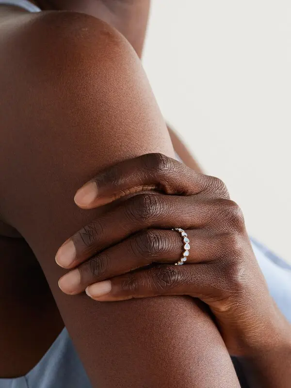 Alison Lou Heart Stack 14-karat Gold And Enamel Ring