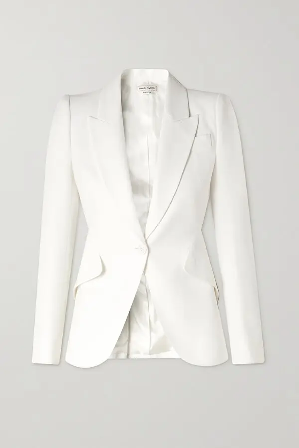 Alexander McQueen Crepe Blazer