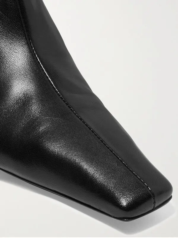Khaite Davis Leather Knee Boots