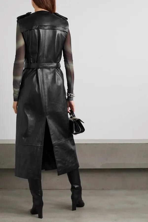 Acne Studios Double-breasted Leather Coat