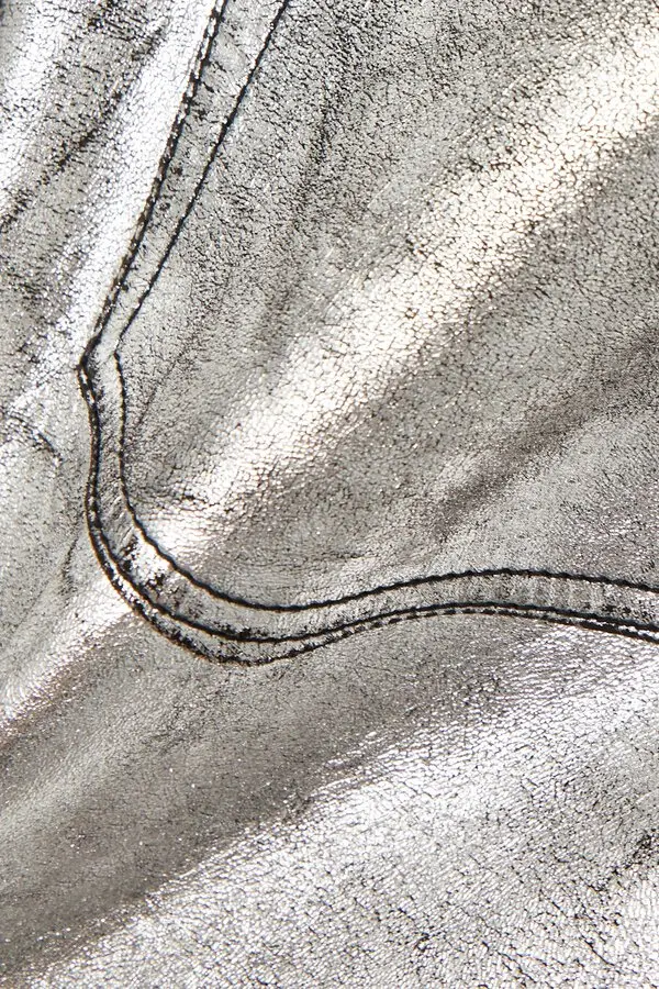 Acne Studios Metallic Leather Maxi Skirt