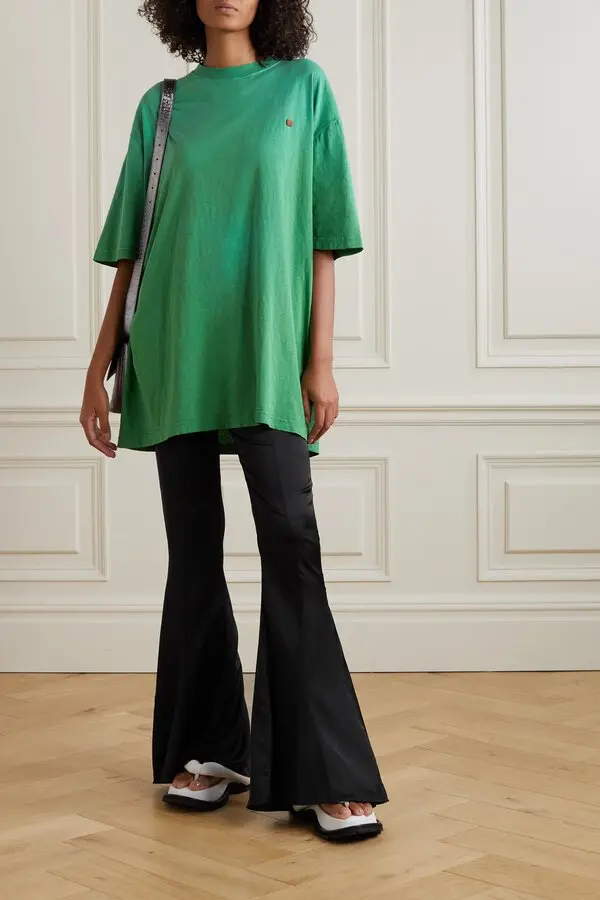 Acne Studios Flared Satin Pants