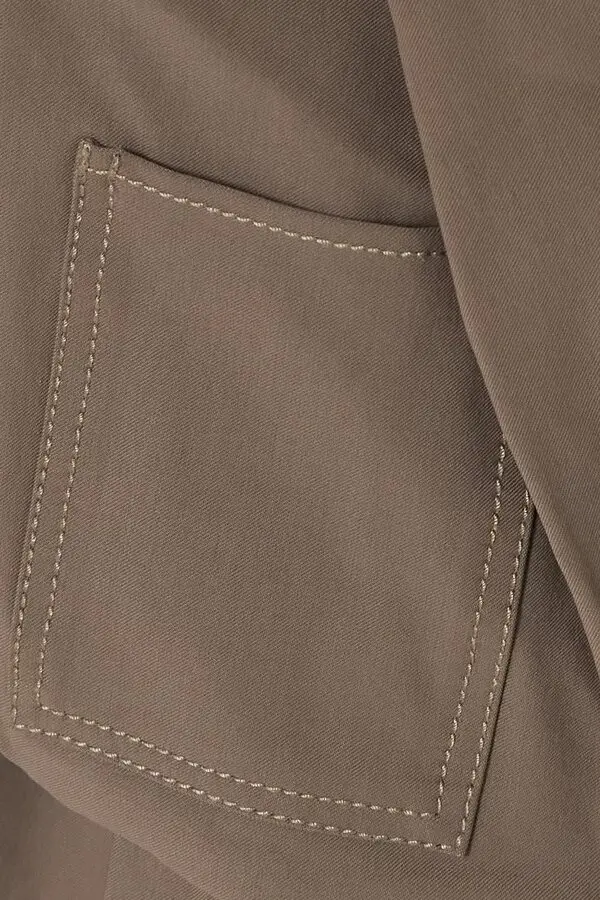 Jacquemus One-shoulder Twill Midi Dress