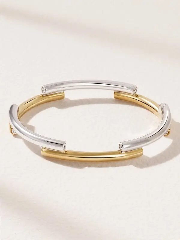 RAINBOW K Monica 9-karat Diamond Bangle - Gold
