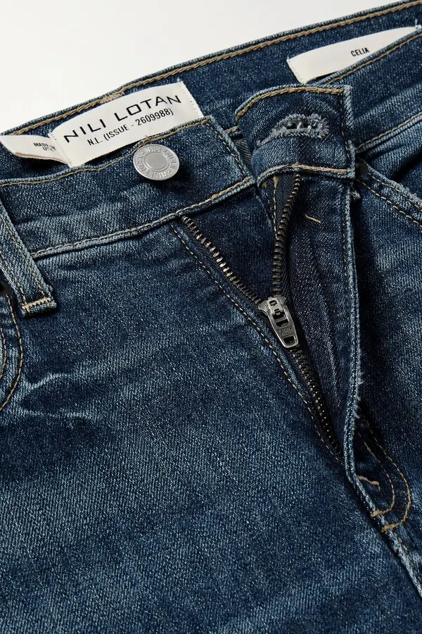 NILI LOTAN Celia High-rise Straight-leg Jeans