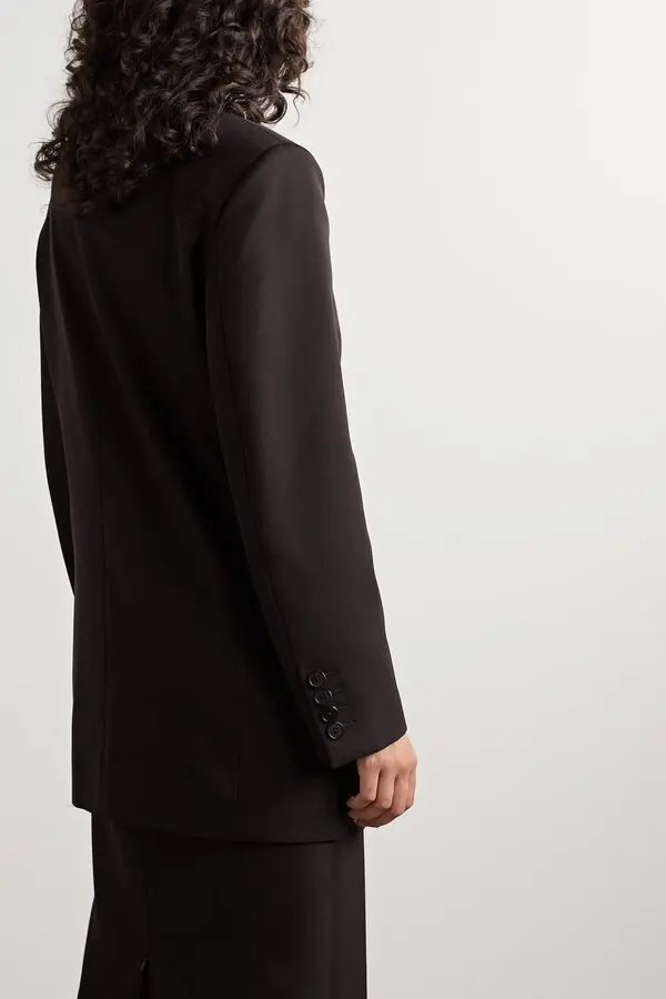 THE ROW Myriam Double-breasted Wool-twill Blazer