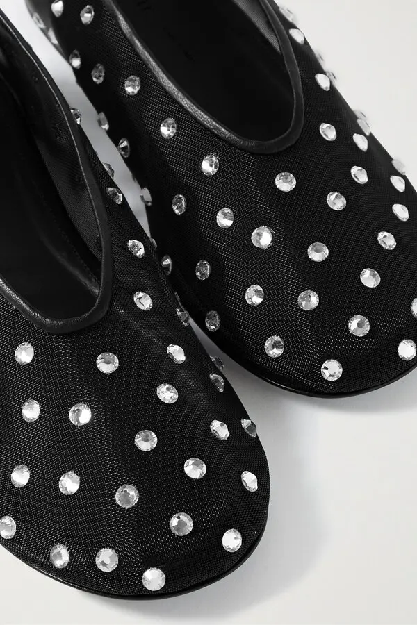 Khaite Marcy Crystal-embellished Ballet Flats