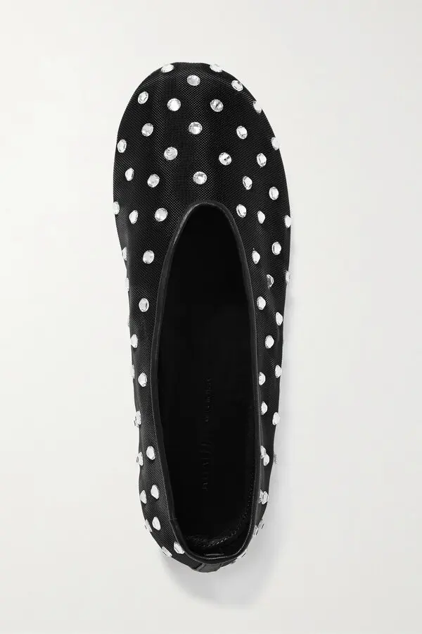 Khaite Marcy Crystal-embellished Ballet Flats