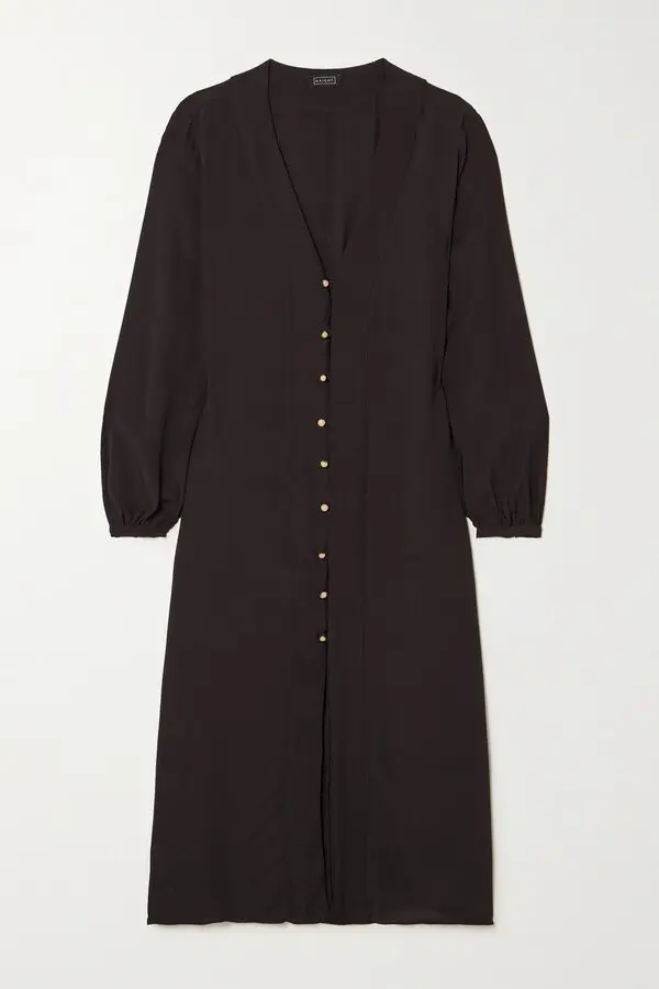 HAIGHT. Duda Crepe Midi Dress