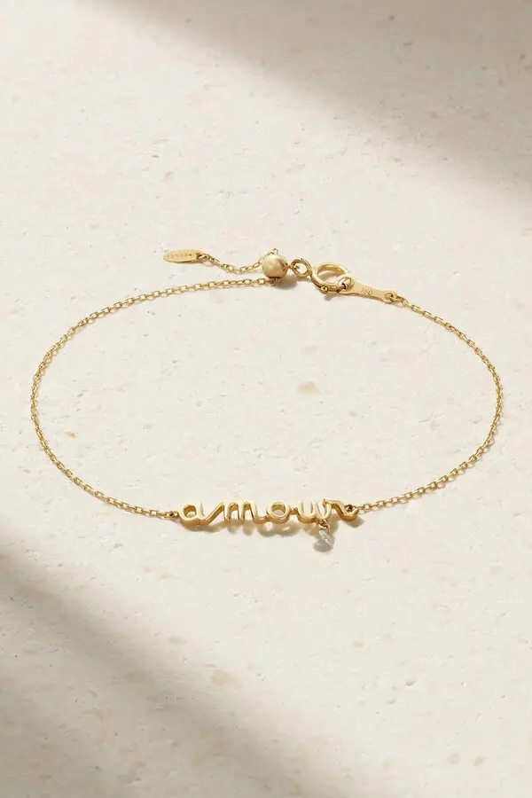 PERSEE Amour 18-karat Diamond Bracelet - Gold