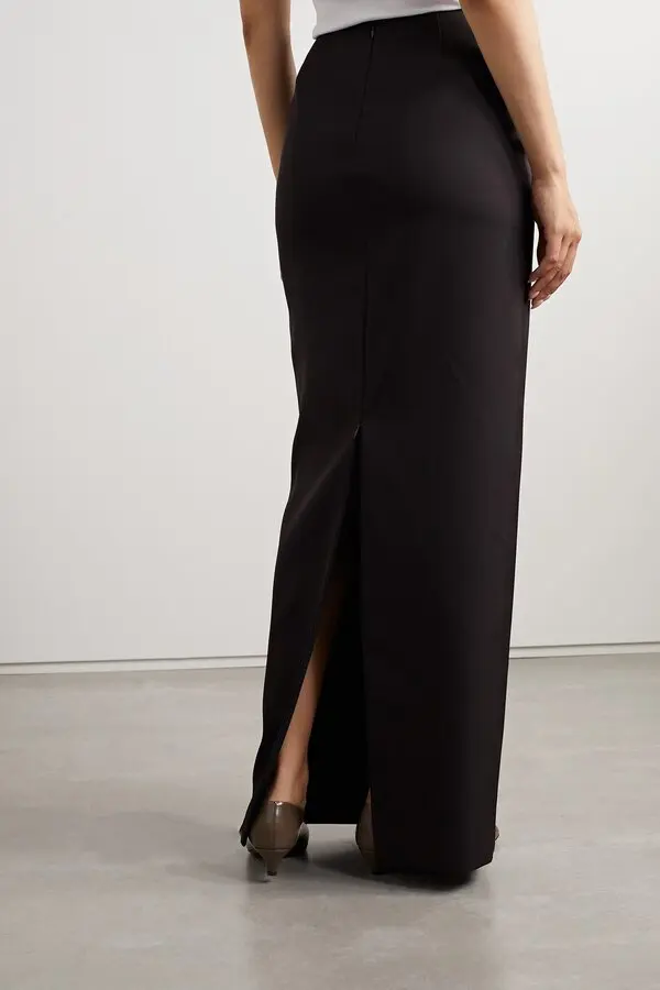THE ROW Bartelle Wool-twill Maxi Skirt
